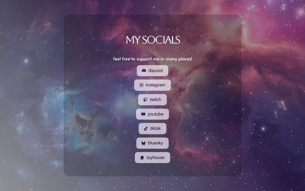 my socials!